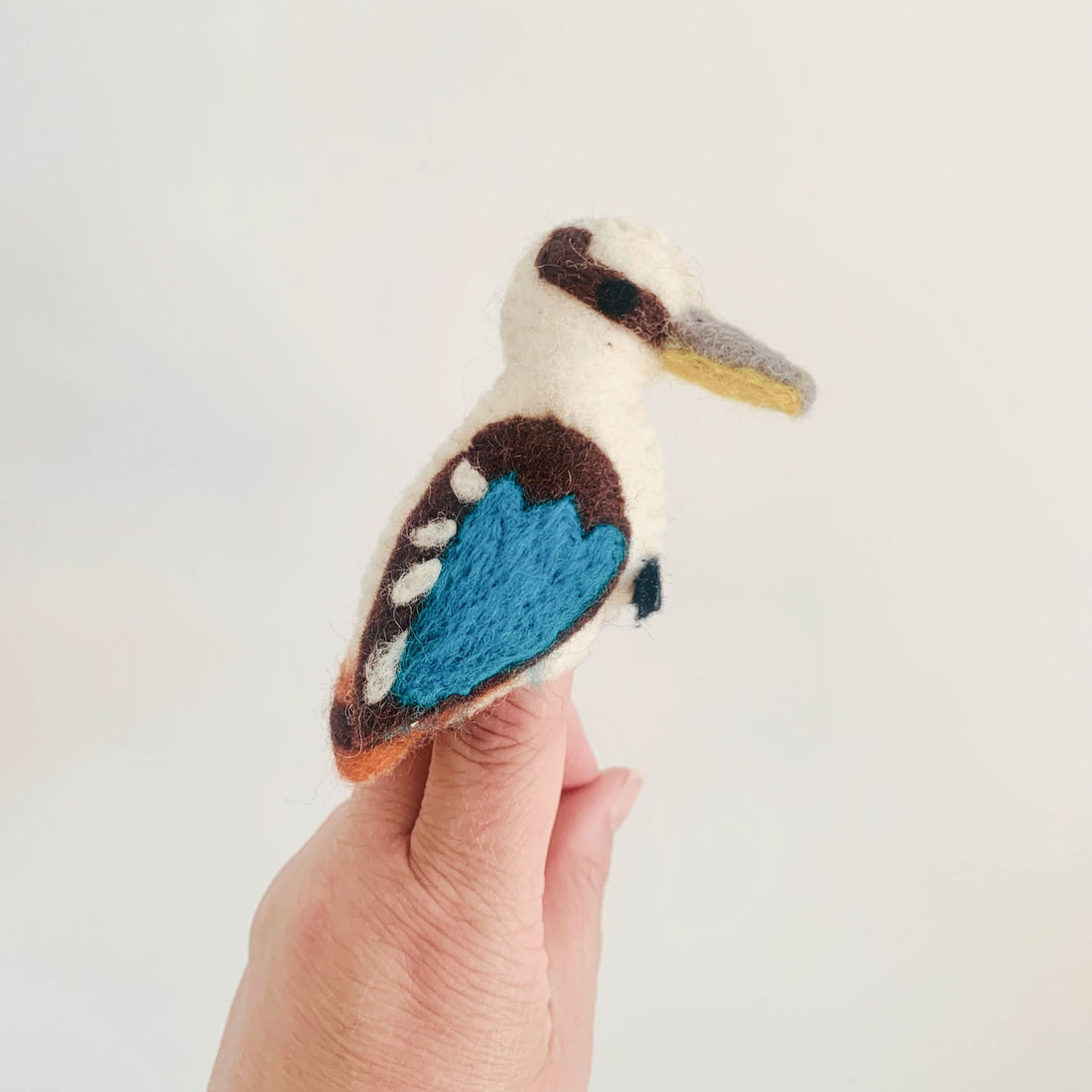 Kookaburra Felt Finger Puppet -Australian Native Bird – Ninch Kids